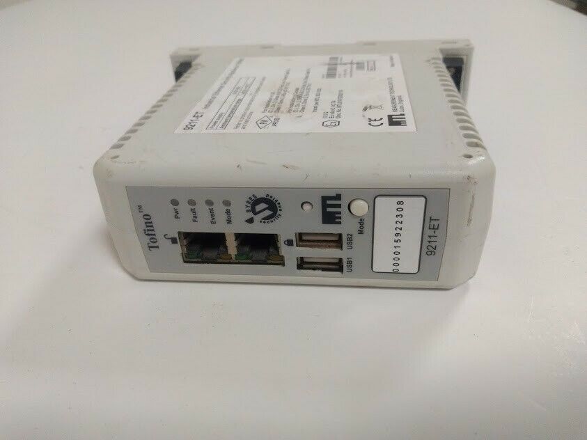 MTL Tofino 9211-ET HW Ver MT03A Industrial Ethernet Security Appliance 9211ET - Industrial SOL ...