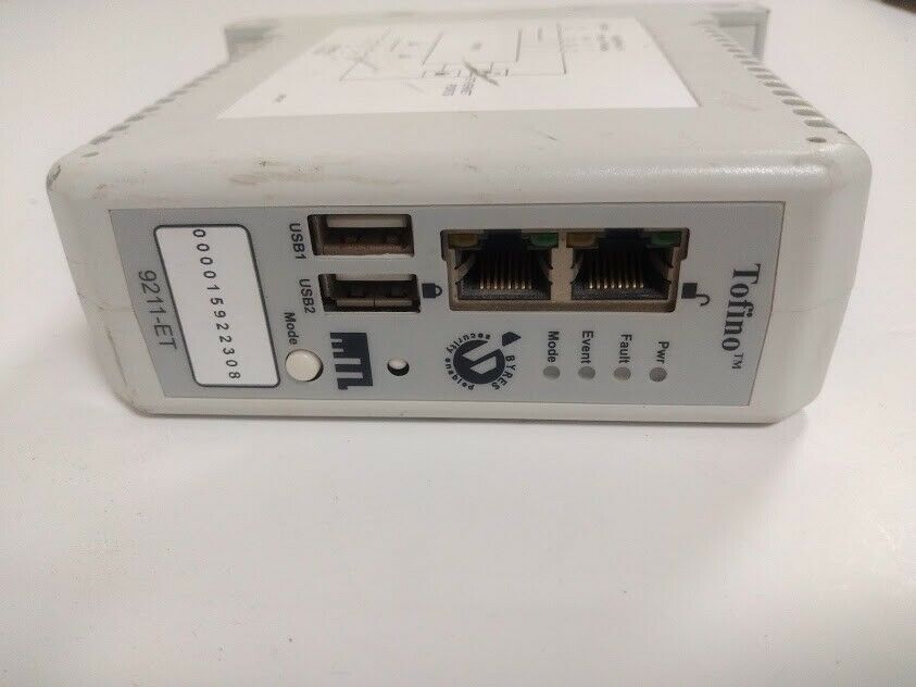 MTL Tofino 9211-ET HW Ver MT03A Industrial Ethernet Security Appliance 9211ET - Industrial SOL ...