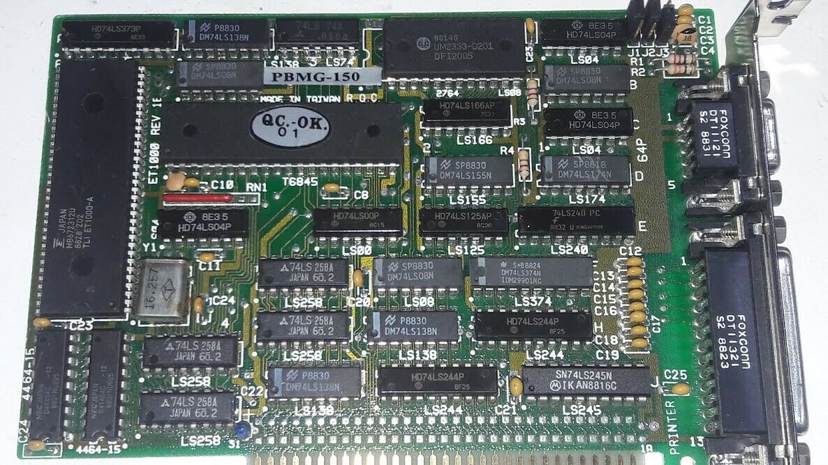 Vintage ET1000 REV 1E PBMG-150 I/O Controller Card MG-150 - Industrial ...