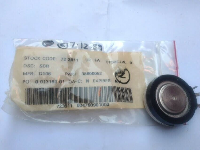 AEG 398 N 400 TOC 29V7 Silicon Controlled Rectifier P/N 38800052 New ...