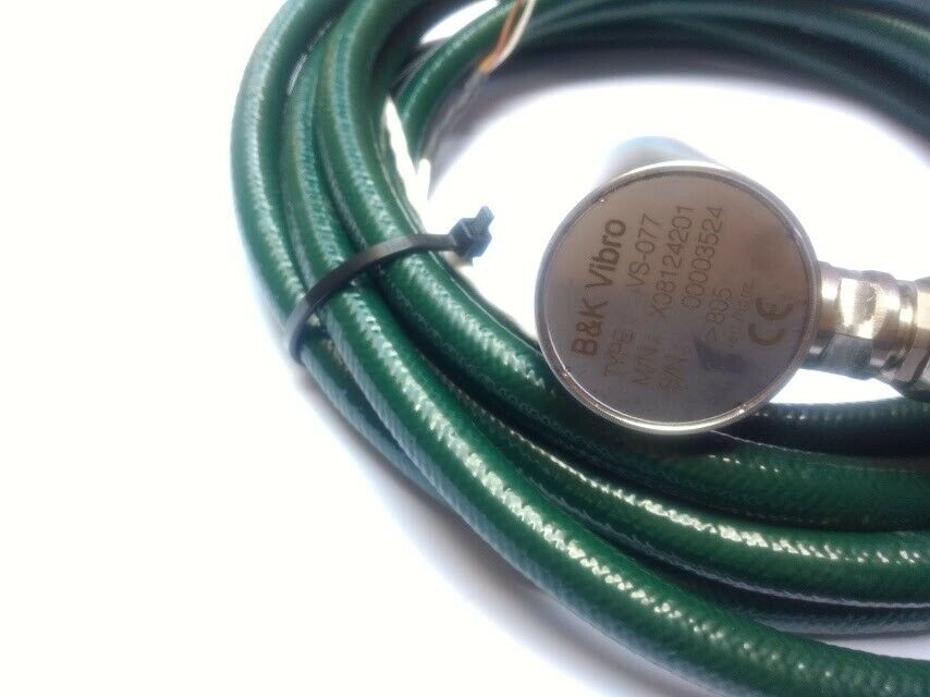 B&K Vibro VS-077 X08124201 Vibration Velocity Sensor Brüel & Kjær VS077 ...