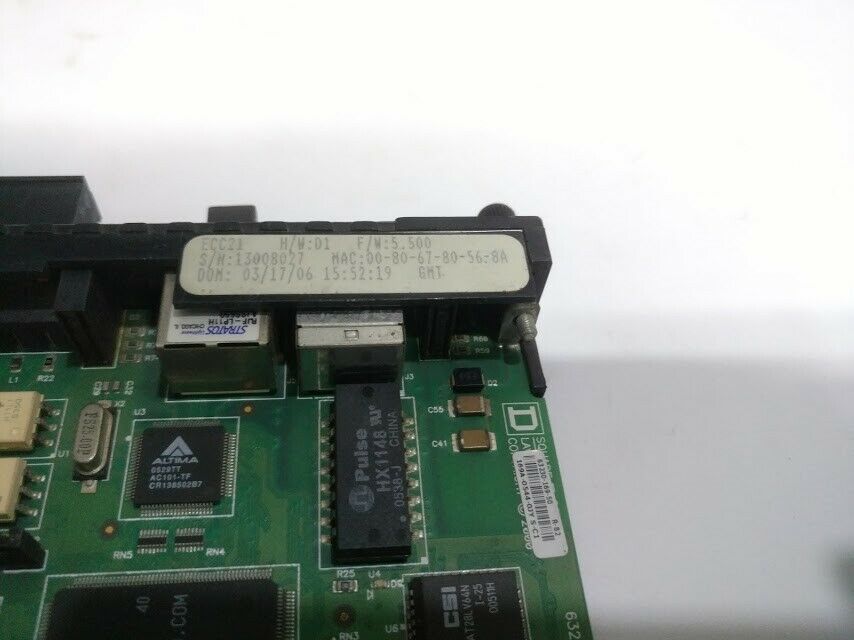 Square D Company ECC21 Ethernet communication card 63230-169-50 R-B2 ...