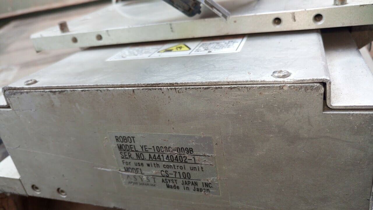 Asyst Japan inc Robot YE-1008C-009B HC-KFS43K For use with CS-7100 Control Unit - Industrial SOL ...