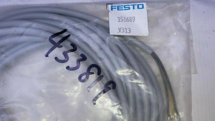 Festo 151689 V313 Pneumatic Valve Cable New - Industrial SOL Pte Ltd