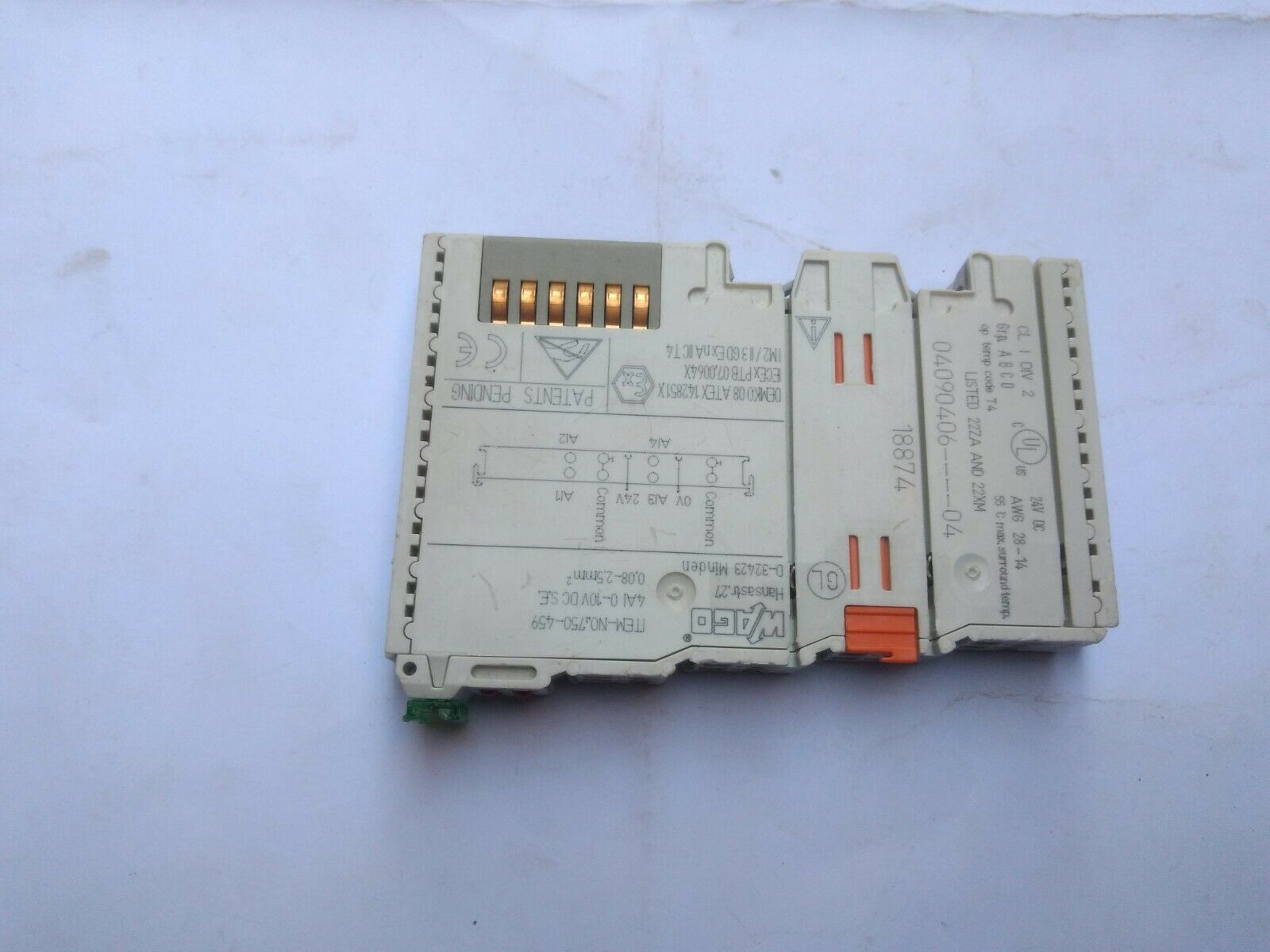 Wago 750-459 4-channel Analog input Module 750459 - Industrial SOL Pte Ltd