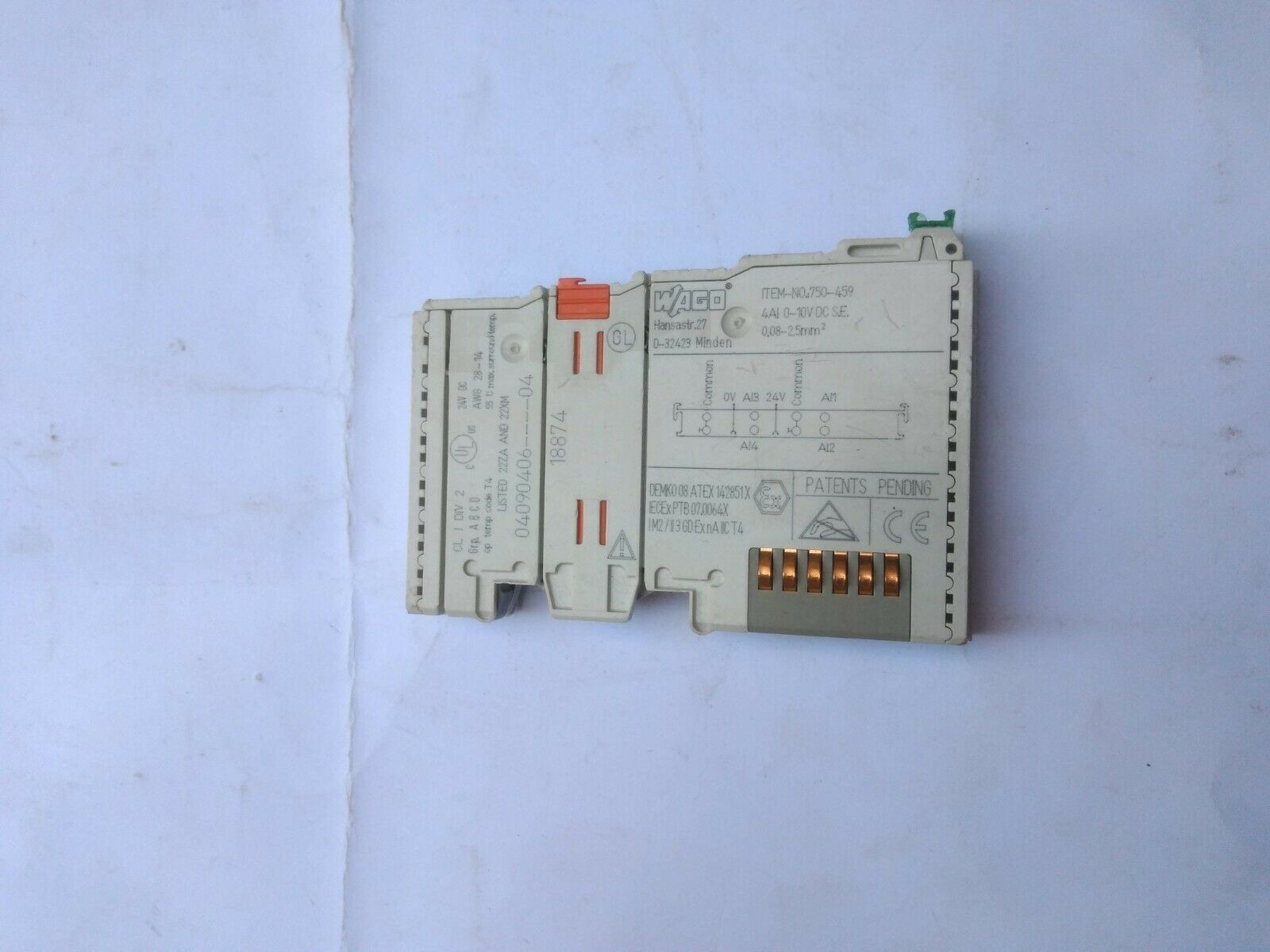 Wago 750-459 4-channel Analog input Module 750459 - Industrial SOL Pte Ltd
