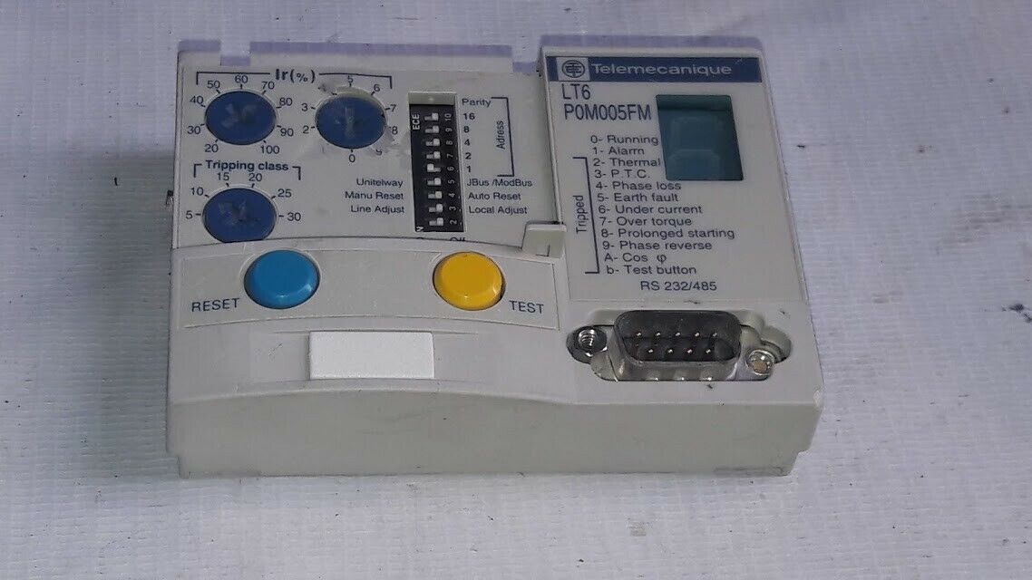 Telemecanique LT6 P0M005FM Front Keypad Assy Motor Protection Overload ...