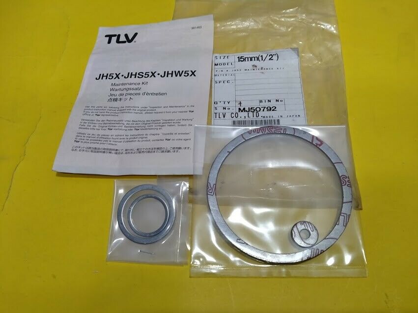 TLV A.JH5X 15mm(1/2") Free Float Steam Traps mantenance kit JH5X, JHS5X ...