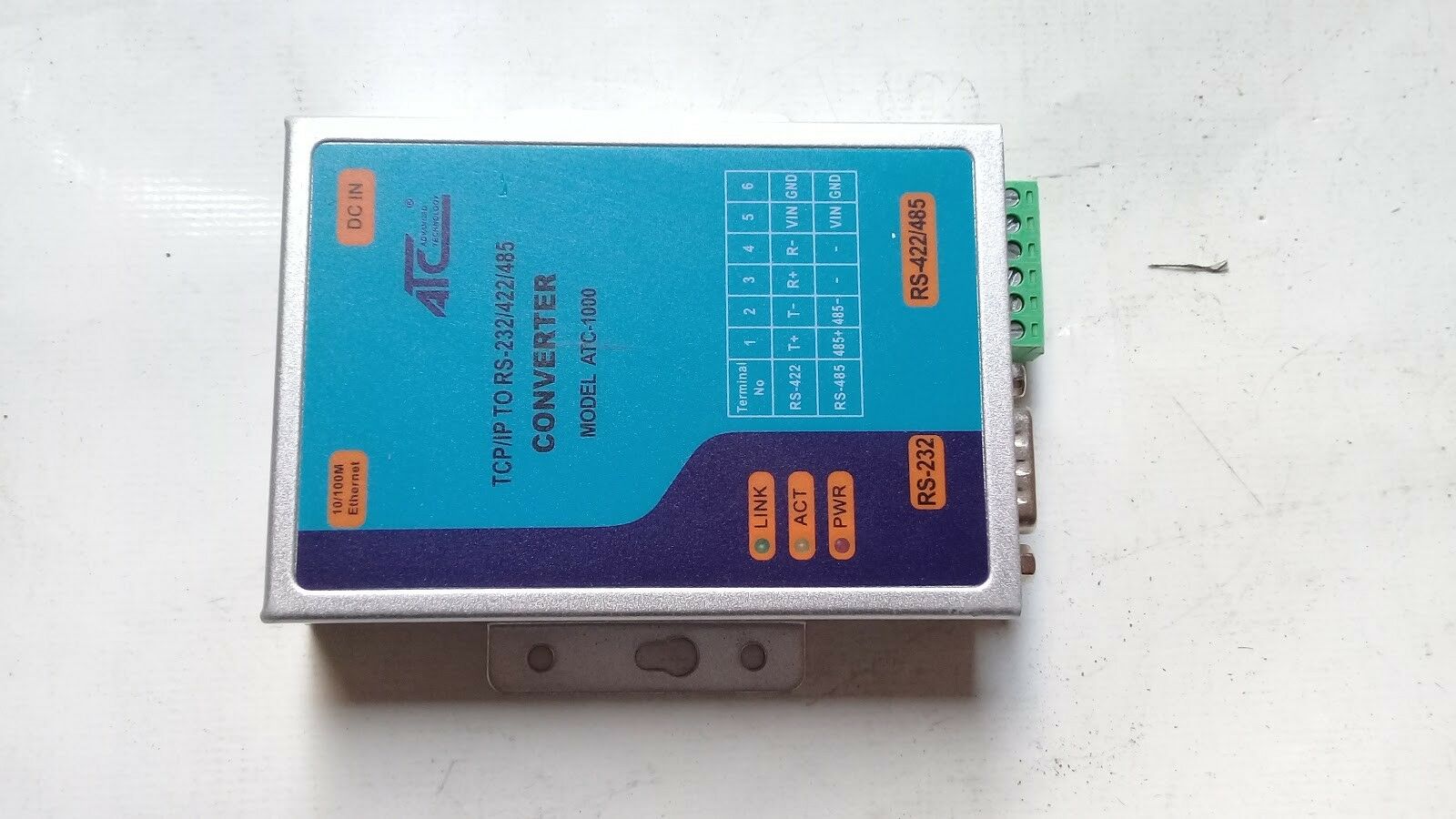 ATC Technology Co.,Ltd ATC-1000 TCP/IP TO RS232/422/485 Converter New ...