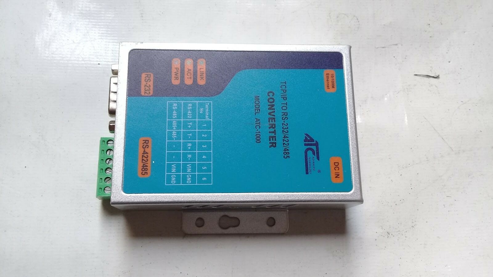 ATC Technology Co.,Ltd ATC-1000 TCP/IP TO RS232/422/485 Converter New ...