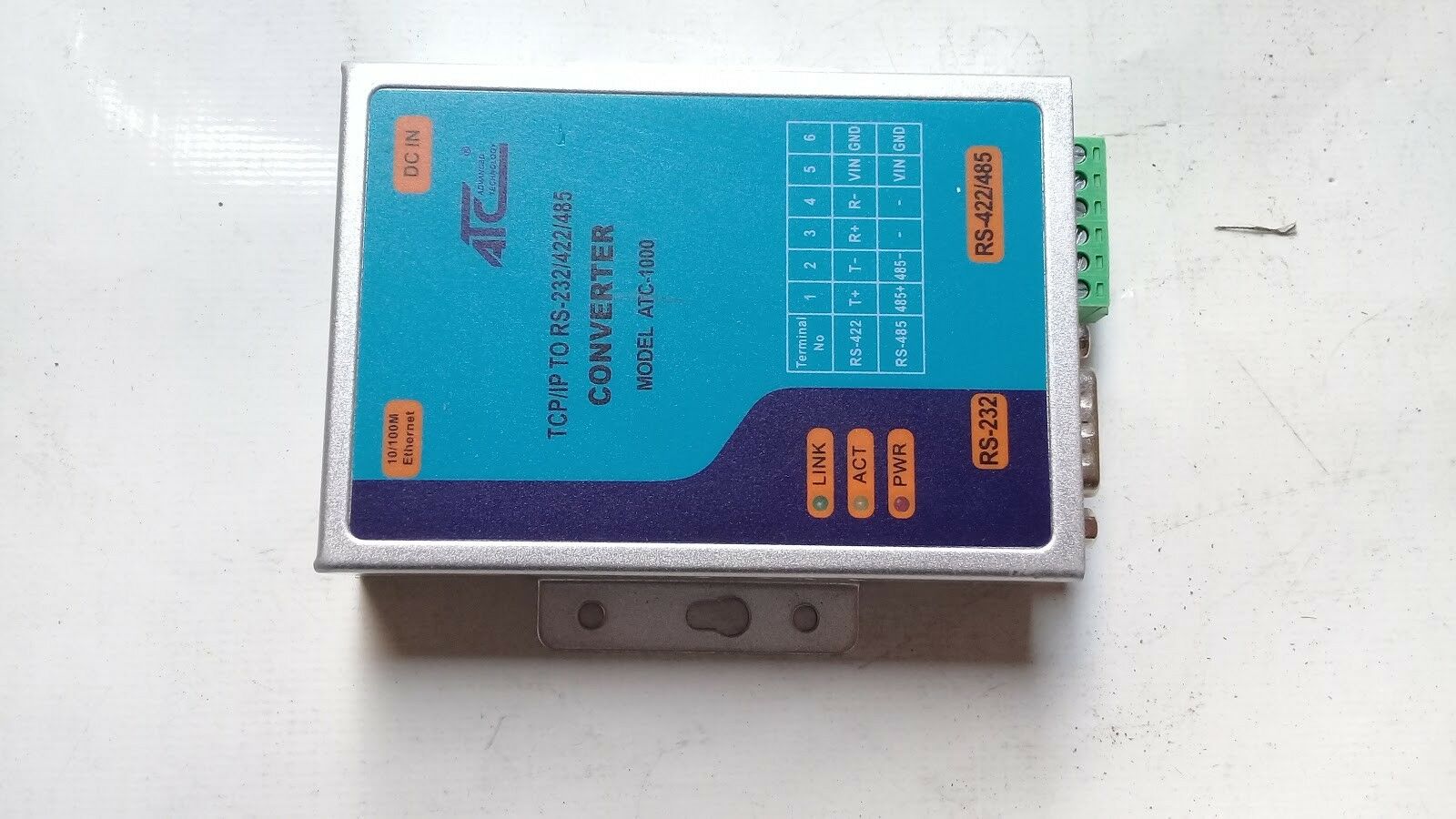 ATC Technology Co.,Ltd ATC-1000 TCP/IP TO RS232/422/485 Converter New ...