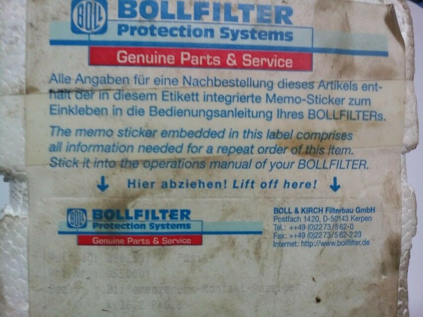 New Bollfilter Protection systems 4.36.2 DIFFERENTIAL PRESSURE ...
