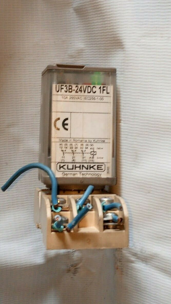 KUHNKE UF3B-24VDC 1FL Relay With Base KUHNKE UNIVERSAL - Industrial SOL ...