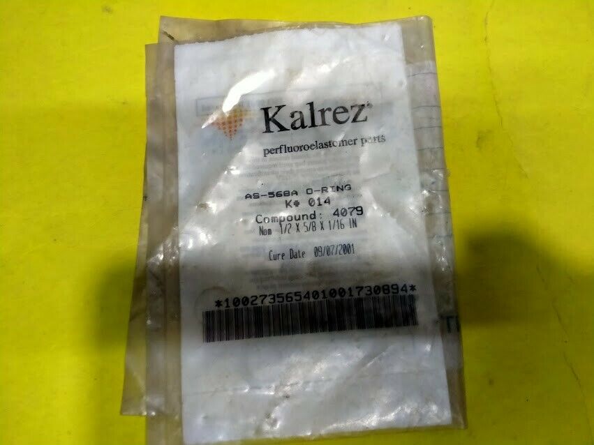 Kalrez perfluoroelastomer parts AS-568A O-Ring K# 014 compound 4079 New ...
