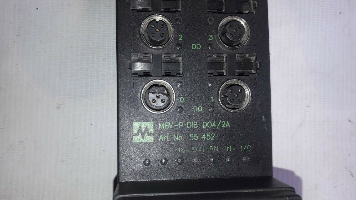 MURR Elektronik MBV-P DI8 DO4/2A Art. 55452 Compact Module Distribution ...
