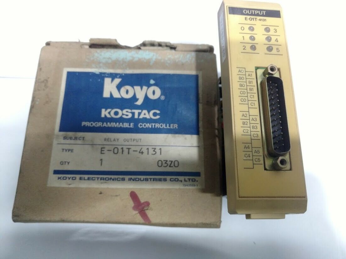 New Koyo Kostac E-01T-4131 Relay Output Programmable Controller E01T4131 - Industrial SOL Pte Ltd