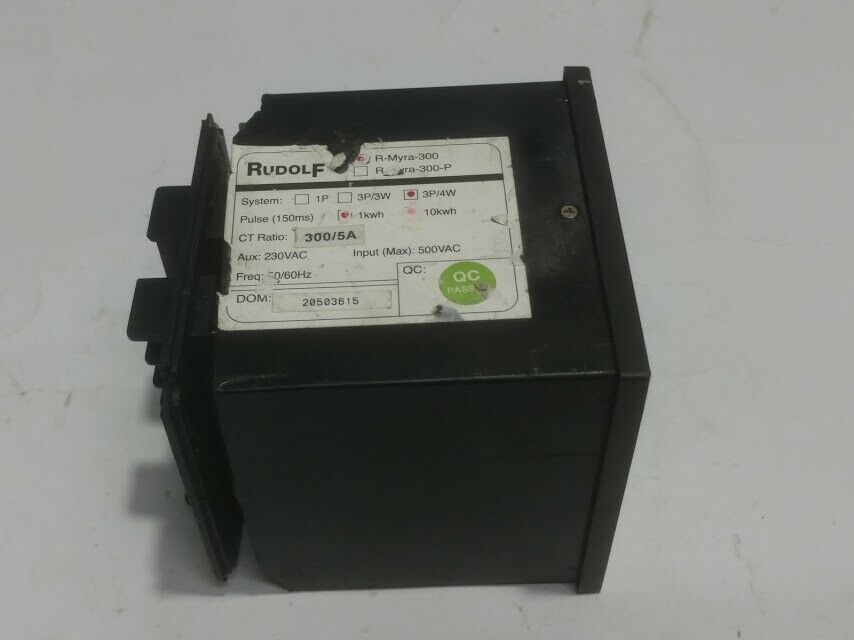 RudolF Myra 300 Version 1.51 Polyphase KWh Meter R-Myra-300 3P/4W 1kwh ...