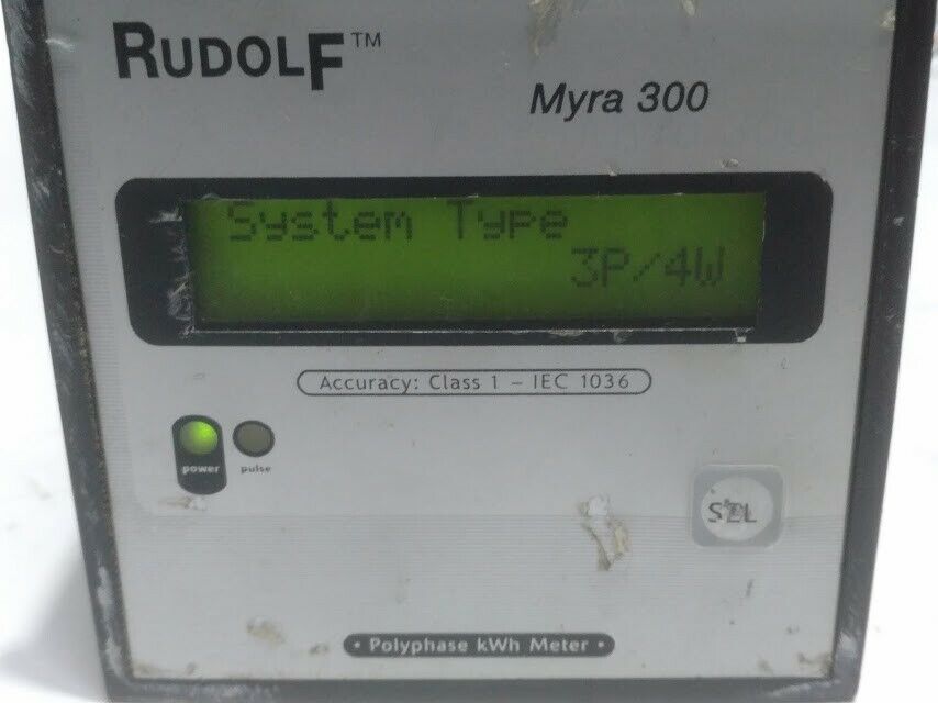 RudolF Myra 300 Version 1.51 Polyphase KWh Meter R-Myra-300 3P/4W 1kwh ...