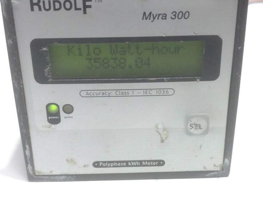 RudolF Myra 300 Version 1.51 Polyphase KWh Meter R-Myra-300 3P/4W 1kwh ...