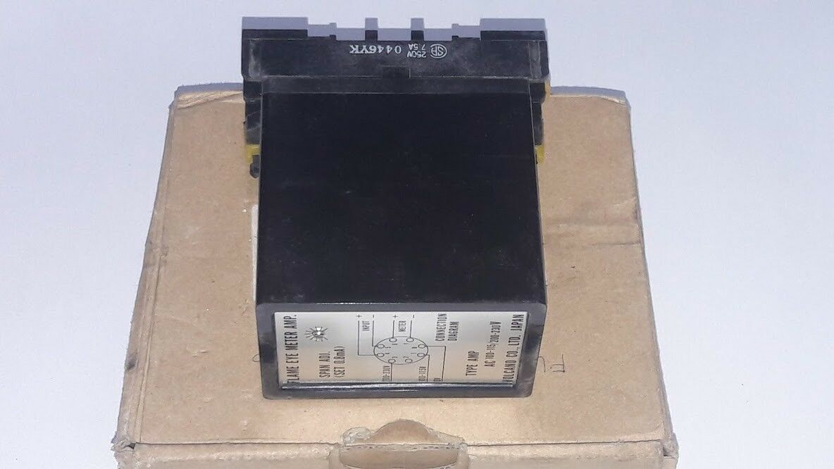 New Valcano Flame Eye Meter AMP AC100-115/200-230V Valcano AMP Meter ...