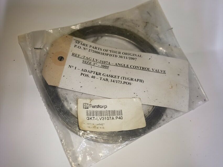 Nicolini Claudio Gasket LV-3107A control valve size 3" Ti/Graph POS. 40 ...