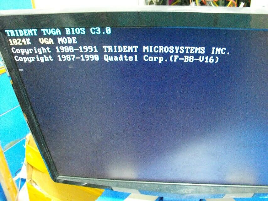 Trident Microsystms INC. JAX-8212-V2 TVGA BIOS C3.0 1024k ISA VGA Card ...