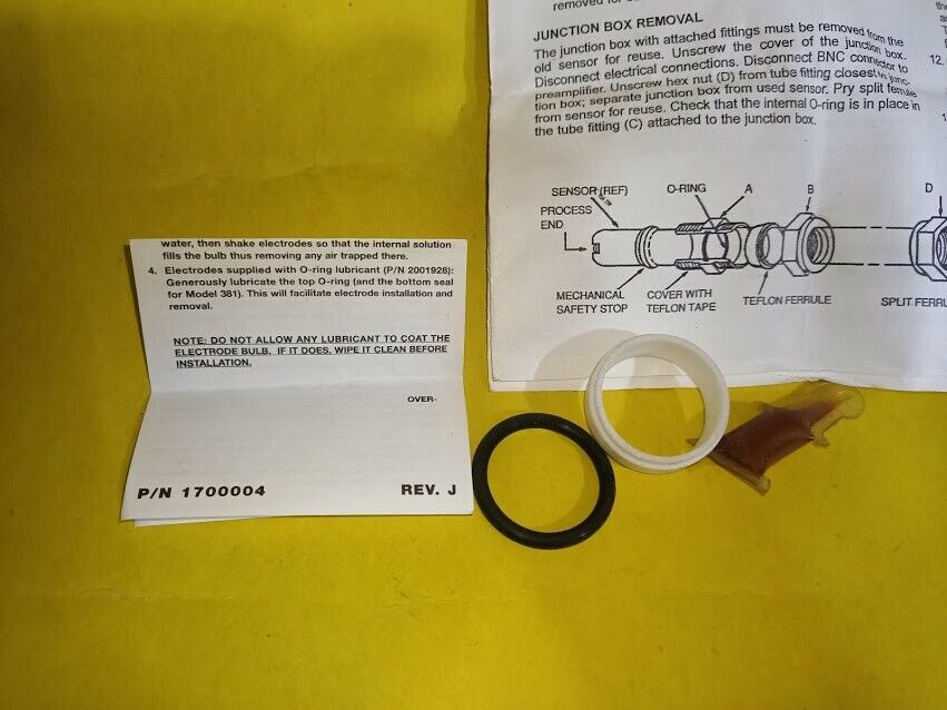 Rosemount 385+ and 385 sensor tube replacement fitting kit o-ring ...