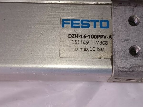 Festo DZH-20-100-PPV-A Pneumatic Flat Cylinder 151138 M308 P Max 10 bar ...