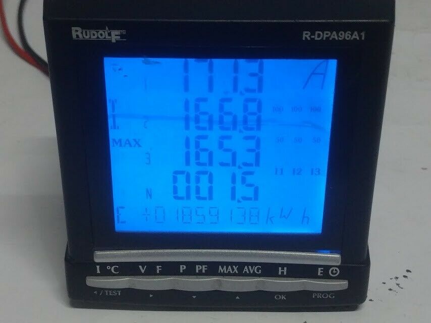 Rudolf R-DPA96A1 Ref. 48R50201 POWER ANALYSER socomec RS485 Jbus/modbus ...