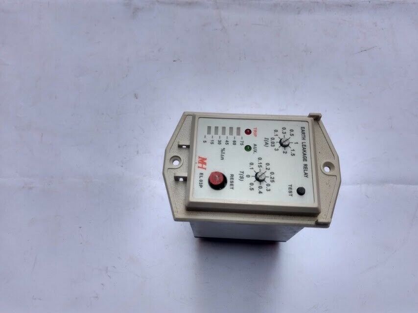 MH EL 03P MN 075502 Ac 220/240 50/60hz Earth Leakage Relay EL03P New ...