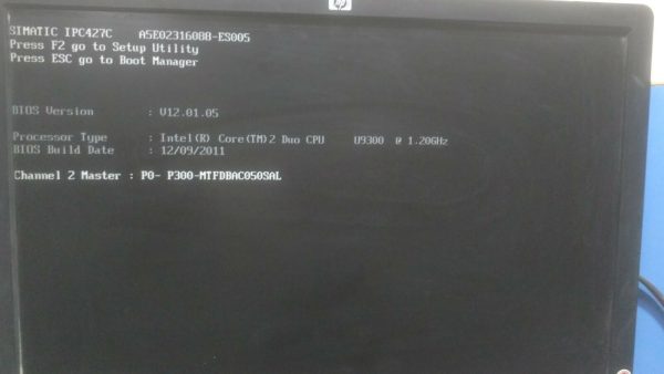 Siemens Simatic IPC427C 6ES7647-7BJ30-0DB0 Ver 10 Microbox PC Bios Ver ...