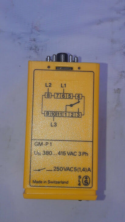 Selectron System AG GM-P1 CH-3250 Lyss Phase Sequence Detector GMP1 ...