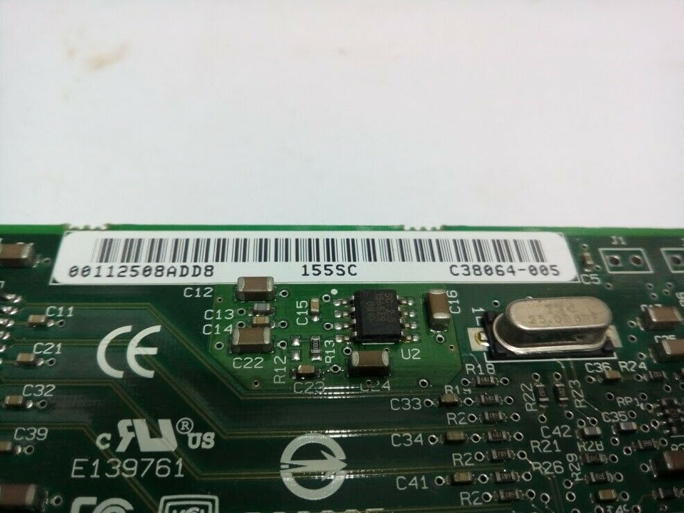 INTEL 00P6130 C38064-005 D33025 PCI X 133 Ethernet Adapter Card ...