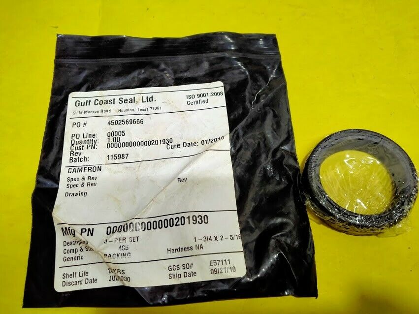 Cameron P/N 201930 3-Per Set 405 Mfg.Parker free worldwide shipping ...