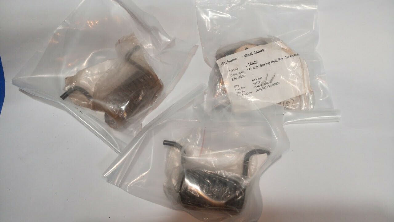 BJ Varco Crank Spring bell for air oprated elevator P/N.18929 ...