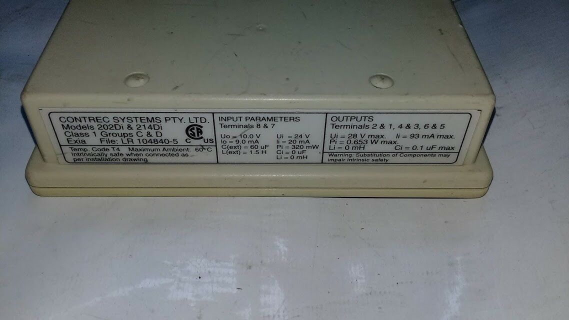 Contrec Systems 202Di & 214Di Thermo Measurment Programmable ...