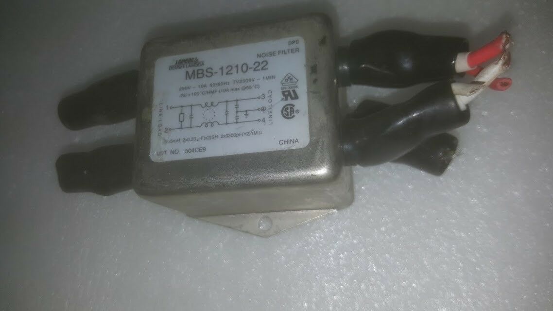 Lambda Densei-Lambda MBS-1210-22 Noise Filter 250V-10A 50/60Hz - Industrial SOL Pte Ltd