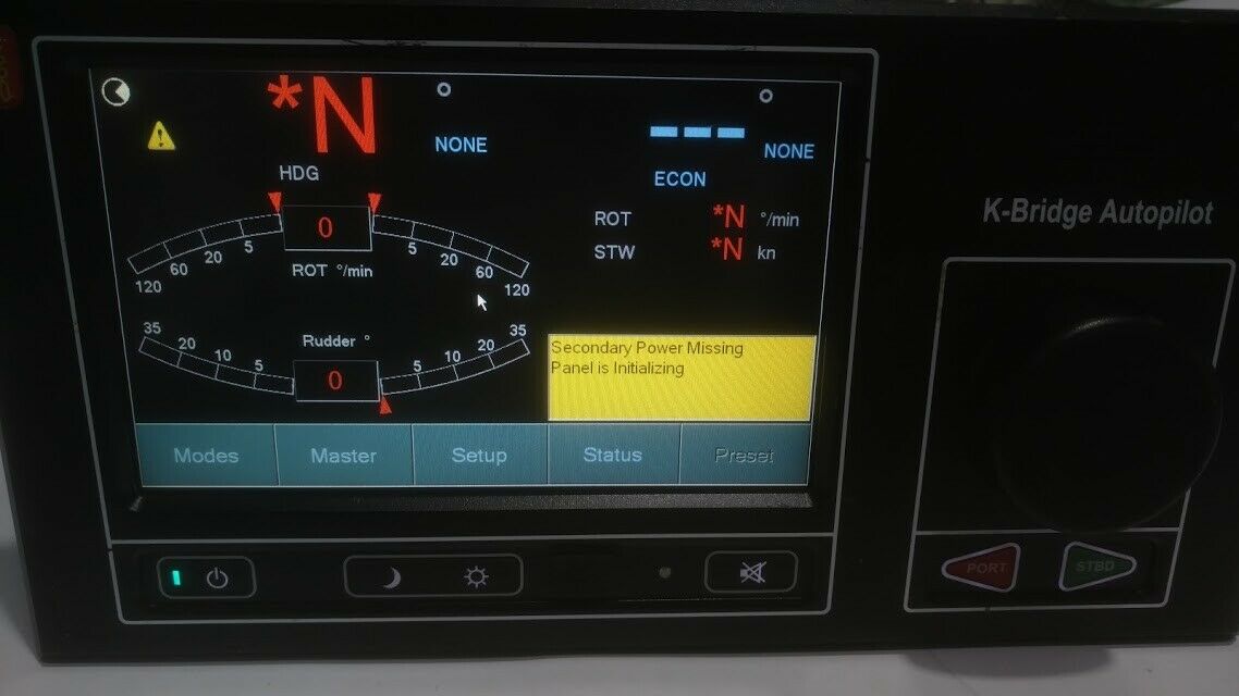 KONGSBERG 33858 Rev. B Firmware Version 2.1.0 K-Bridge Autopilot Navigation Pane - Industrial ...