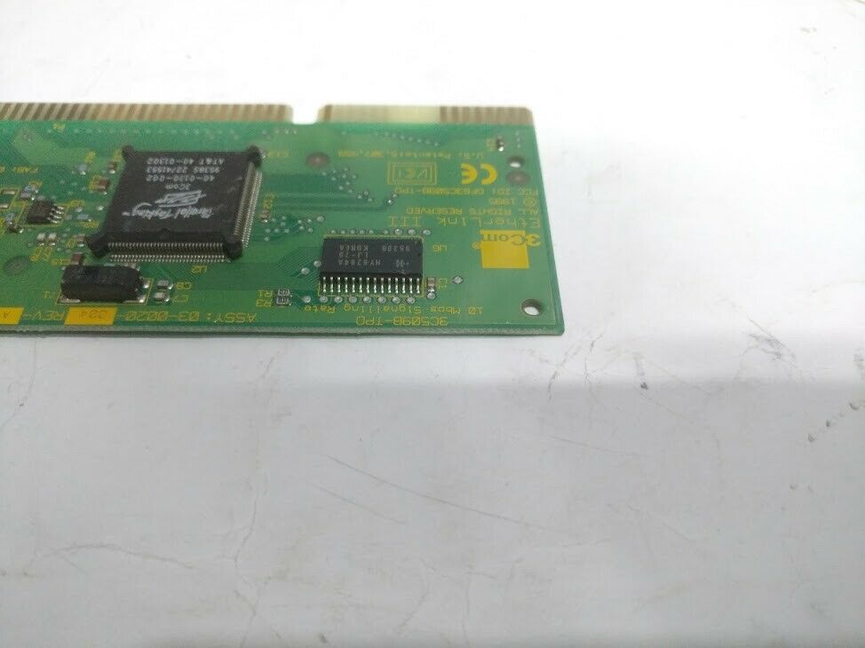 3Com EtherLink III 3C5098-TPO assy 03-0020-004 Rev-A ISA Network Card ...