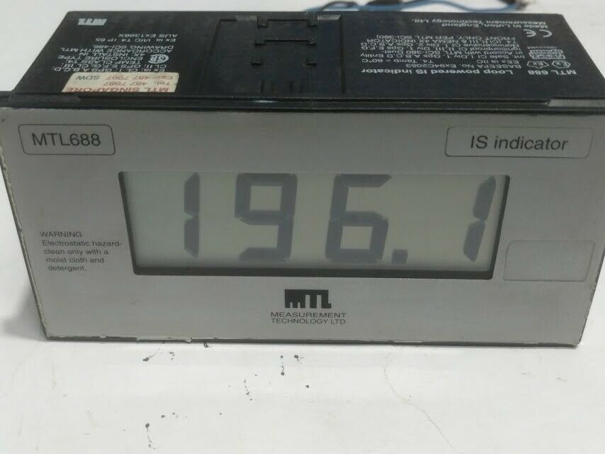 Mesurement technology Ltd. MTL688 Loop powered IS indicator MTL 688 NEW - Industrial SOL Pte Ltd