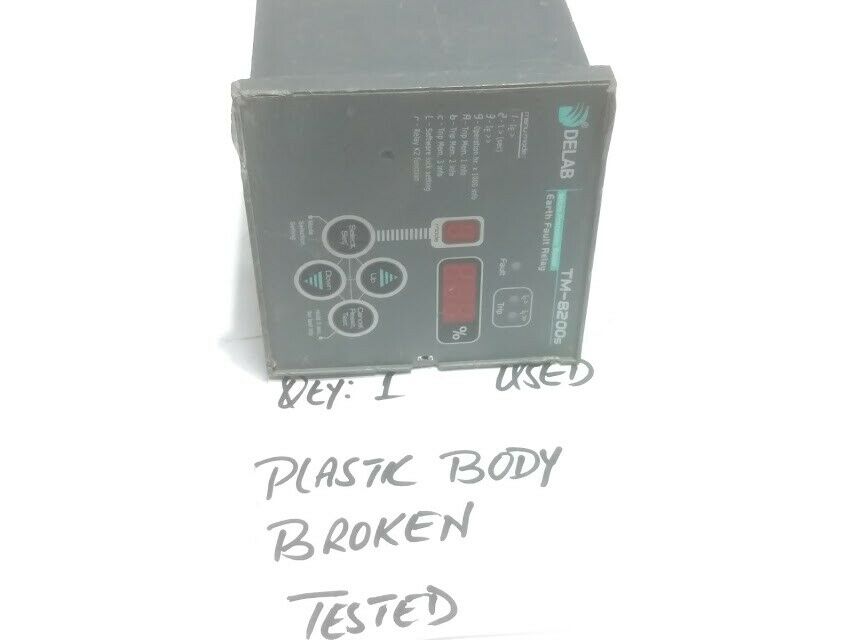 DELAB TM-8200s Micro processor based earth fault relay - Industrial SOL ...