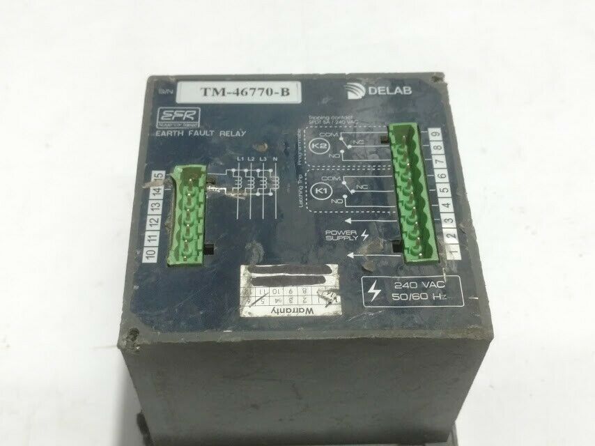 DELAB TM-8200s Micro processor based earth fault relay - Industrial SOL ...