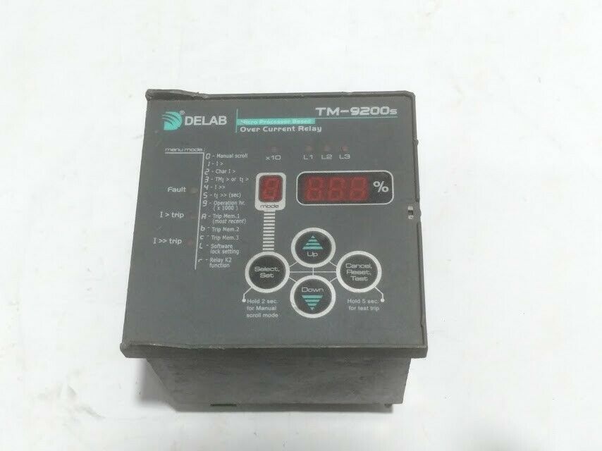 DELAB TM-9200s micro processor based over current relay TM-9200s-u240n ...