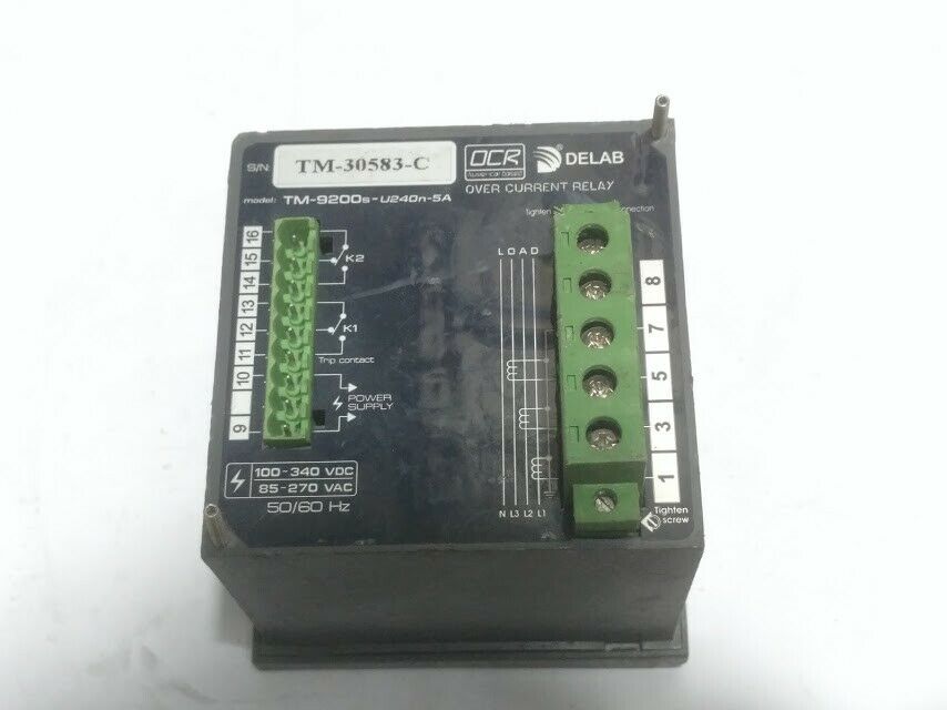 DELAB TM-9200s micro processor based over current relay TM-9200s-u240n-5a - Industrial SOL Pte Ltd