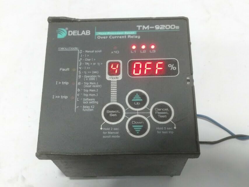 DELAB TM-9200s micro processor based over current relay TM-9200s-u240n ...