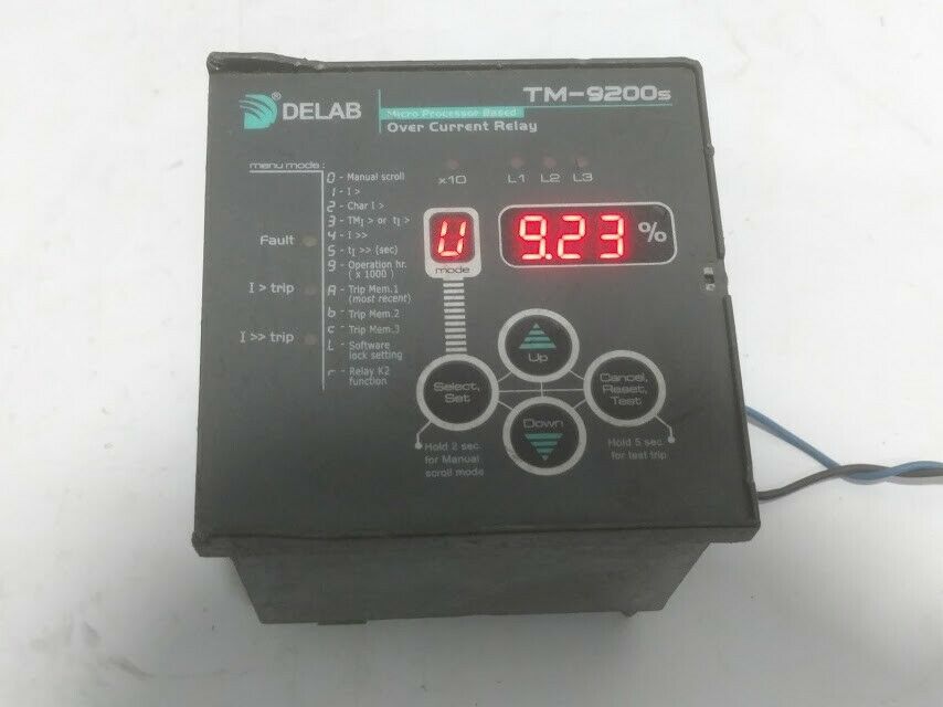 DELAB TM-9200s micro processor based over current relay TM-9200s-u240n ...