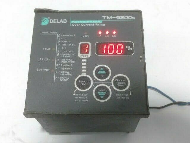 DELAB TM-9200s micro processor based over current relay TM-9200s-u240n ...