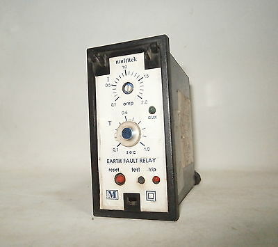Multitek M400-EF1 Earth Fault Relay Inpt 0-2A 50Hz 230V Ac - Industrial ...