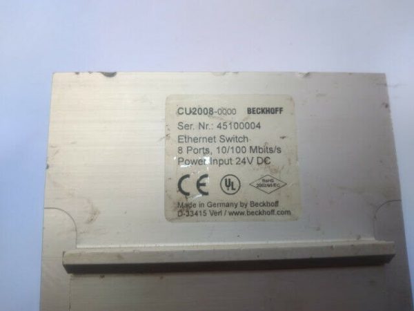 Beckhoff CU2008-0000 Ethernet Switch 8 Ports CU2008 - Industrial SOL ...