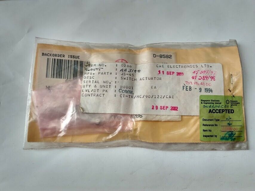 JS-45 Switch Actuator JS45 CAE Electronics LTD - Industrial SOL Pte Ltd